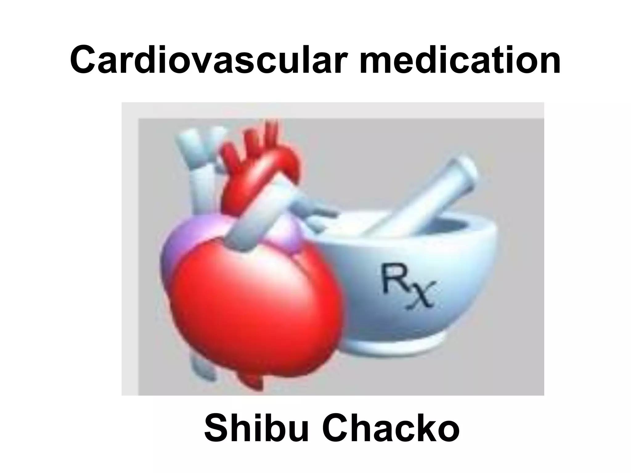 Cardiovascular System Drugs | PPTX