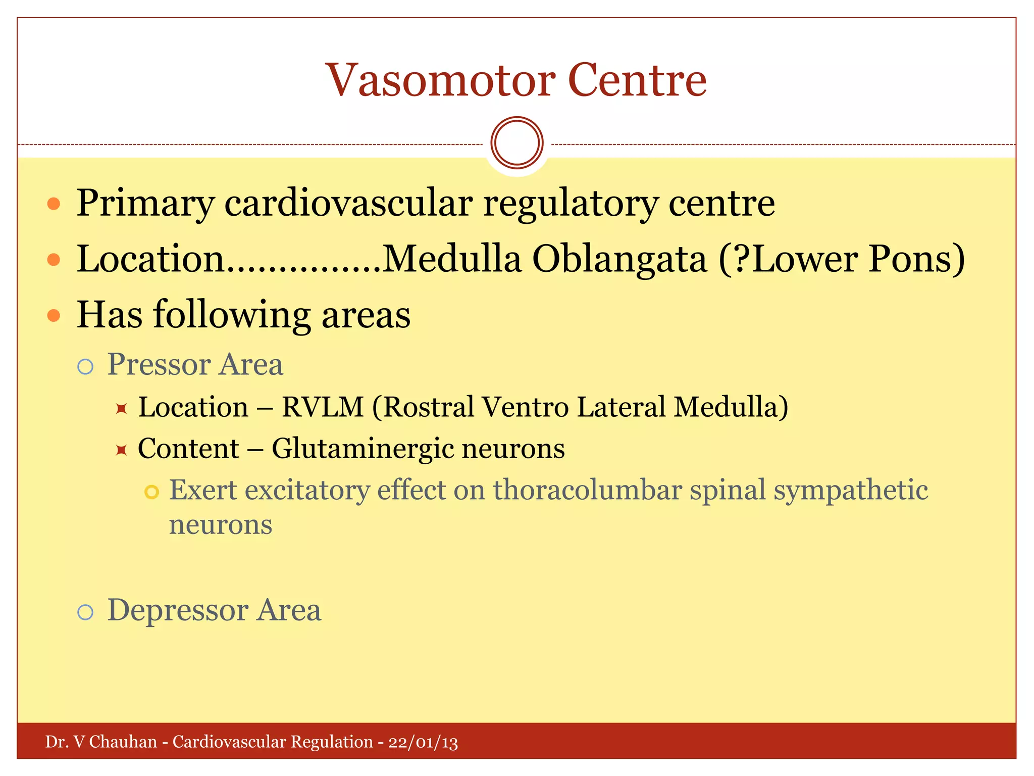 Cardiovascular regulation | PPTX