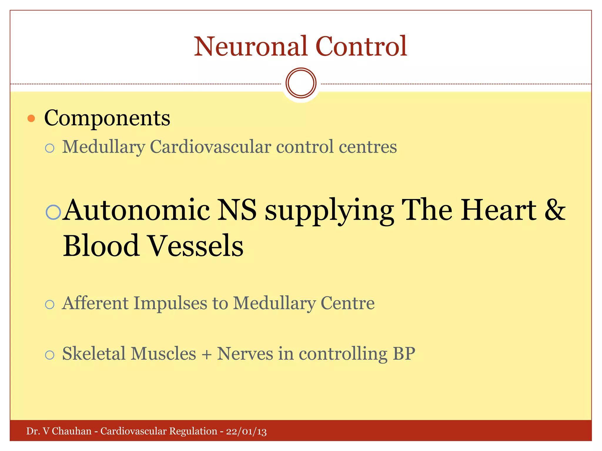 Cardiovascular regulation | PPTX