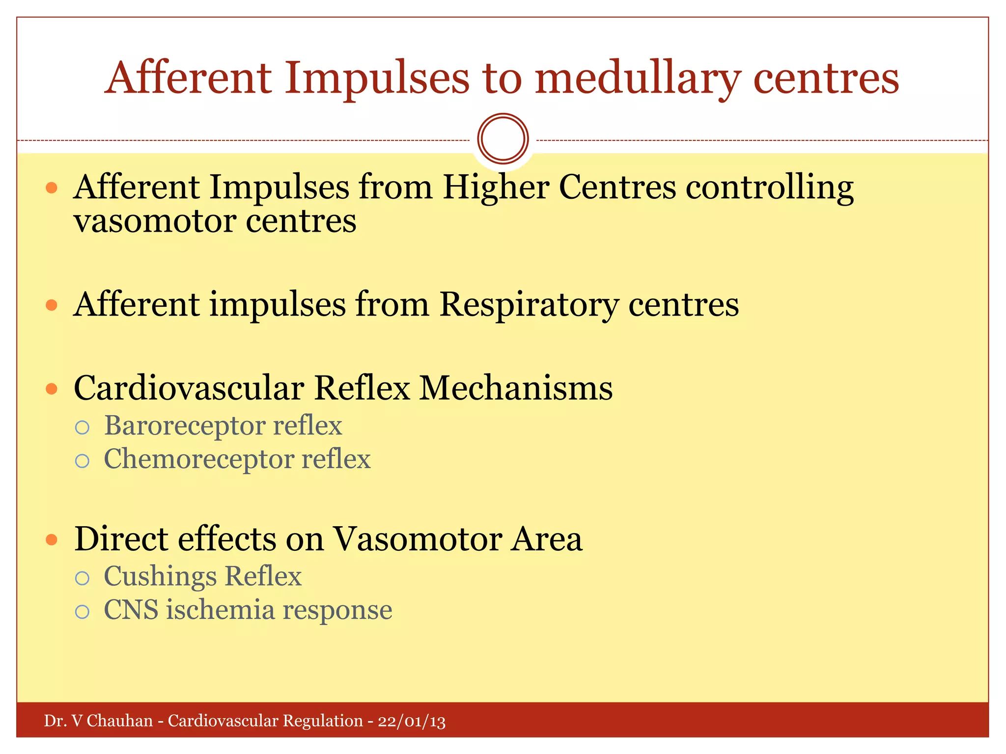 Cardiovascular regulation | PPTX