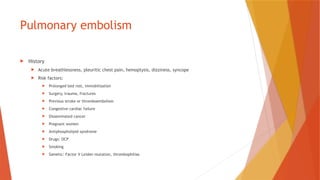 Approach to chest pain, SOB, palpitation and prolonged fever | PPTX