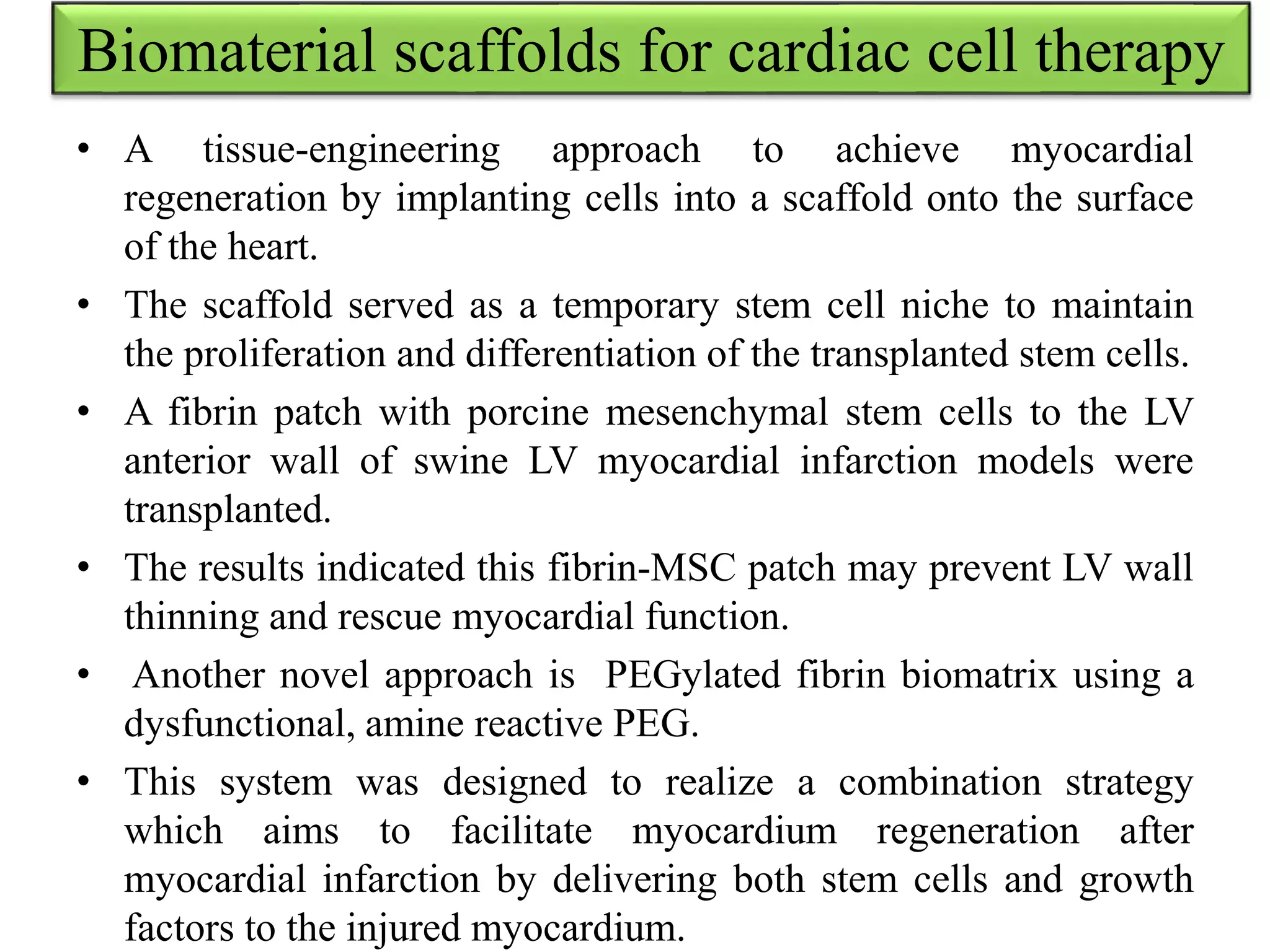 Cardiovascular stem cell therapy | PPTX