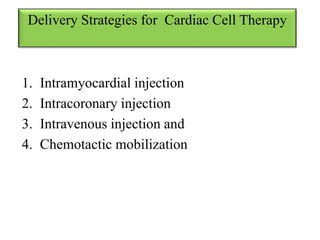 Cardiovascular stem cell therapy | PPTX