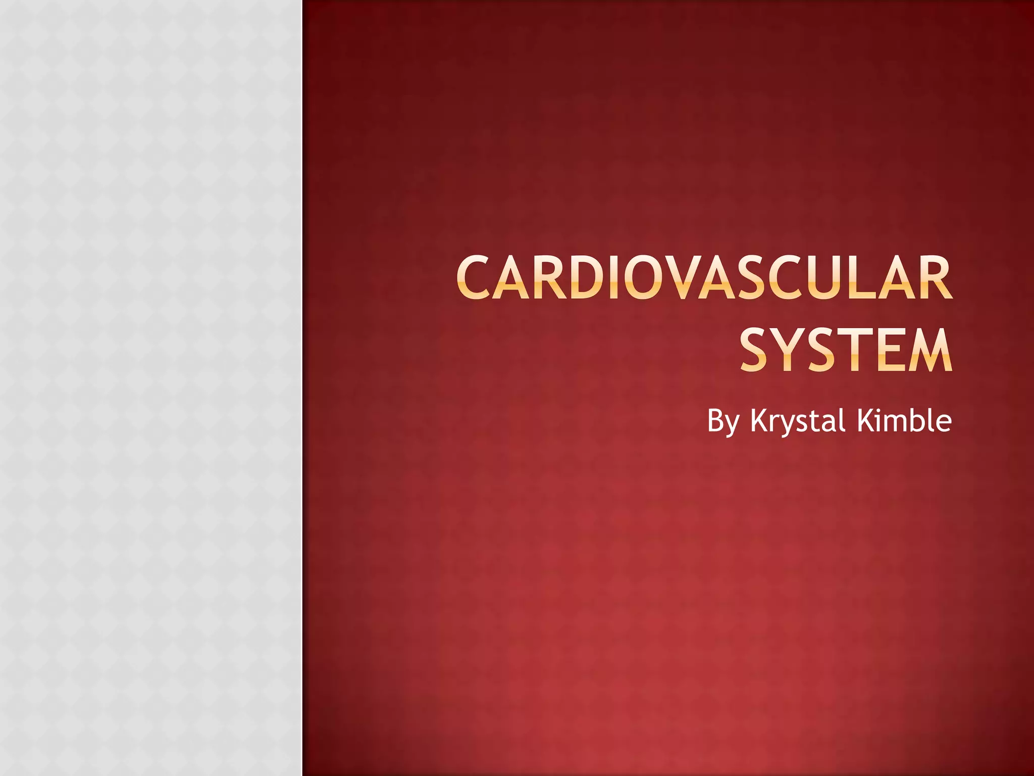 Cardiovascular system | PPT