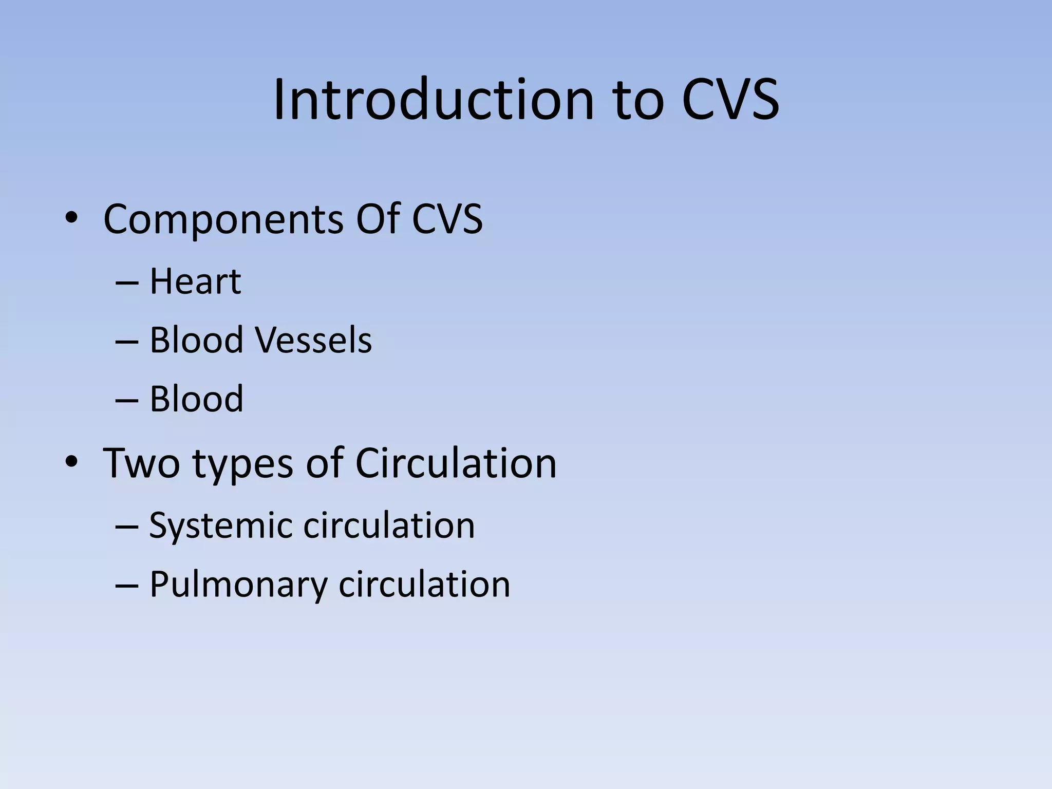 Anatomy of the Cardiovascular system | PPTX