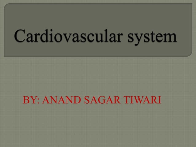 Cardiovascular system | PPT