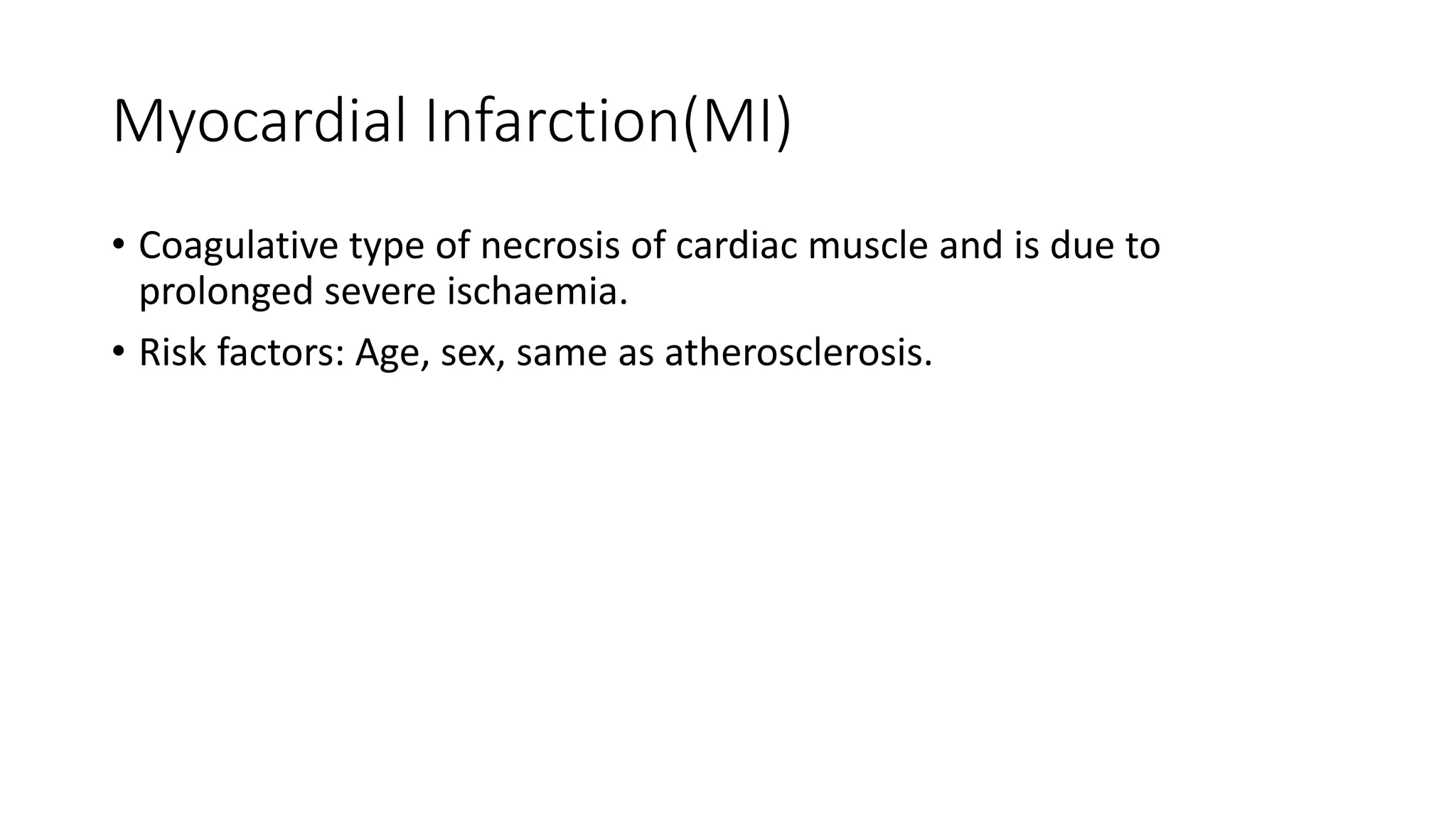 Cardiovascular System-conditions (Atherosclerosis, Ischemia and ...