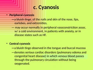 Cardiovascular System Assessment anatomy and physiology | PPTX
