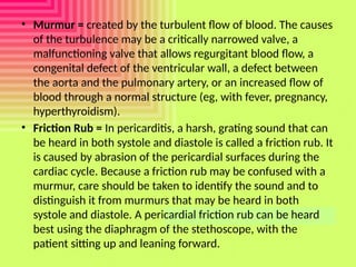 Cardiovascular System Assessment anatomy and physiology | PPTX