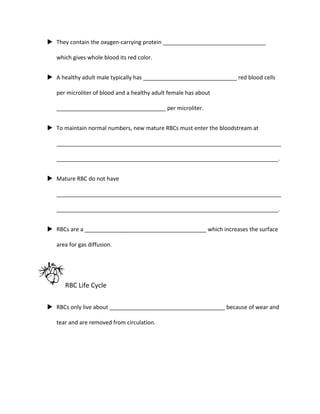 Cardiovascular system blood notes guide | DOC | Blood Disorders ...
