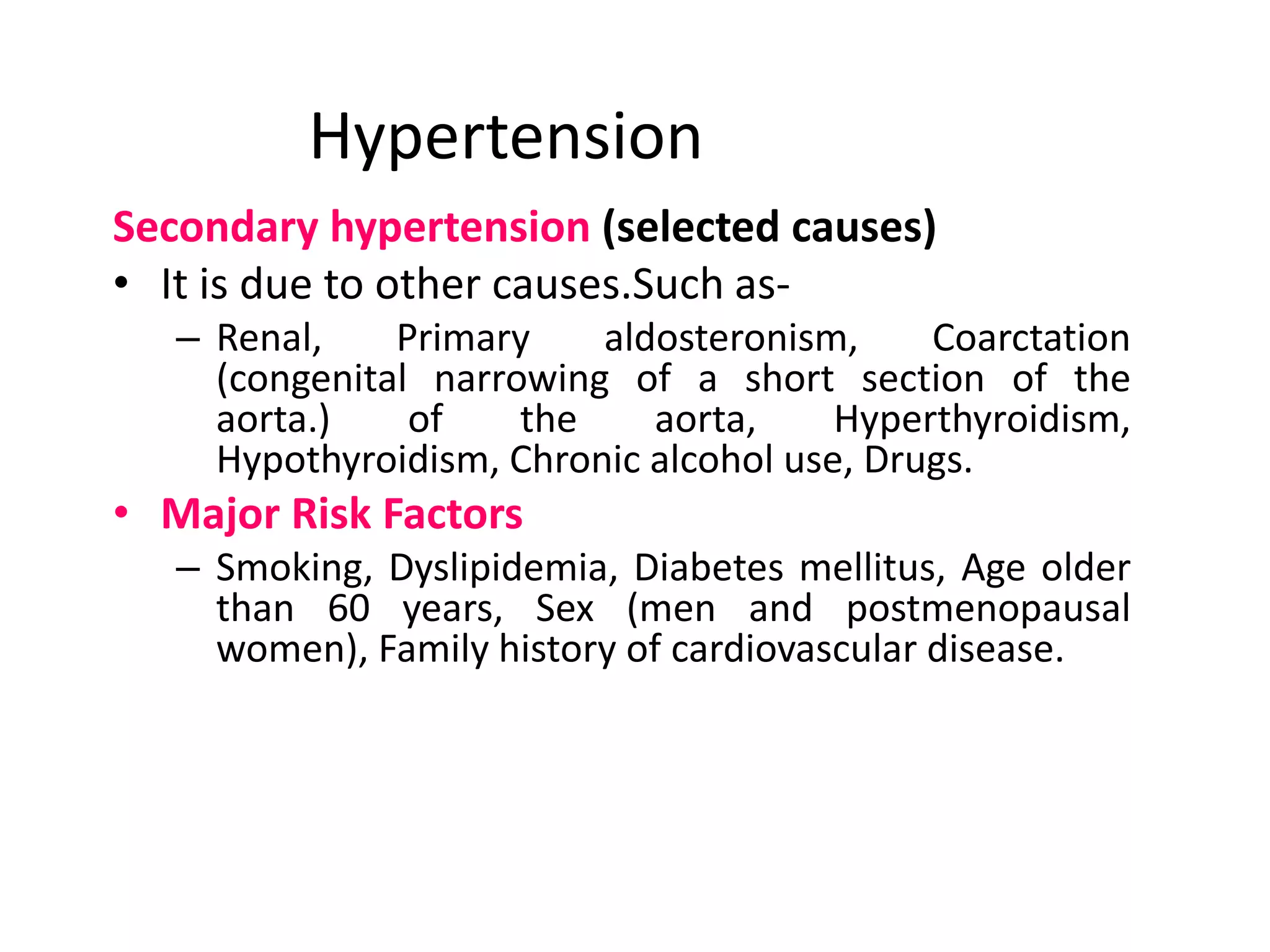 Cardiovascular system (blood pressure, hypertension) | PPTX