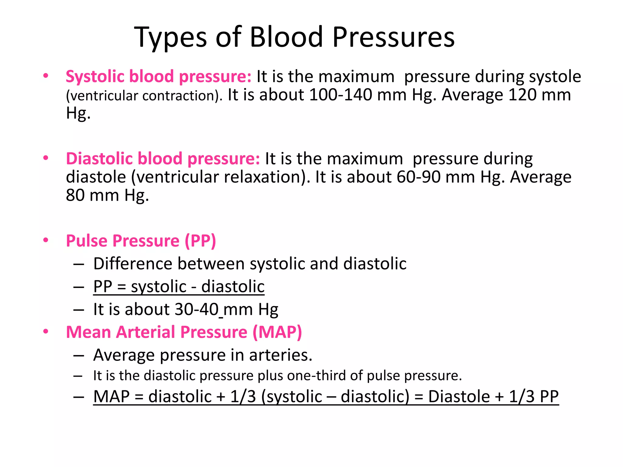 Cardiovascular system (blood pressure, hypertension) | PPTX