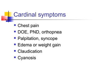 Cardiovascular system exam | PPT