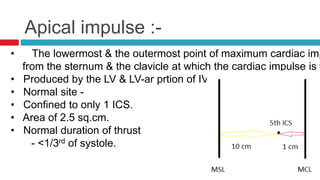 Cardiovascular system examination | PPTX