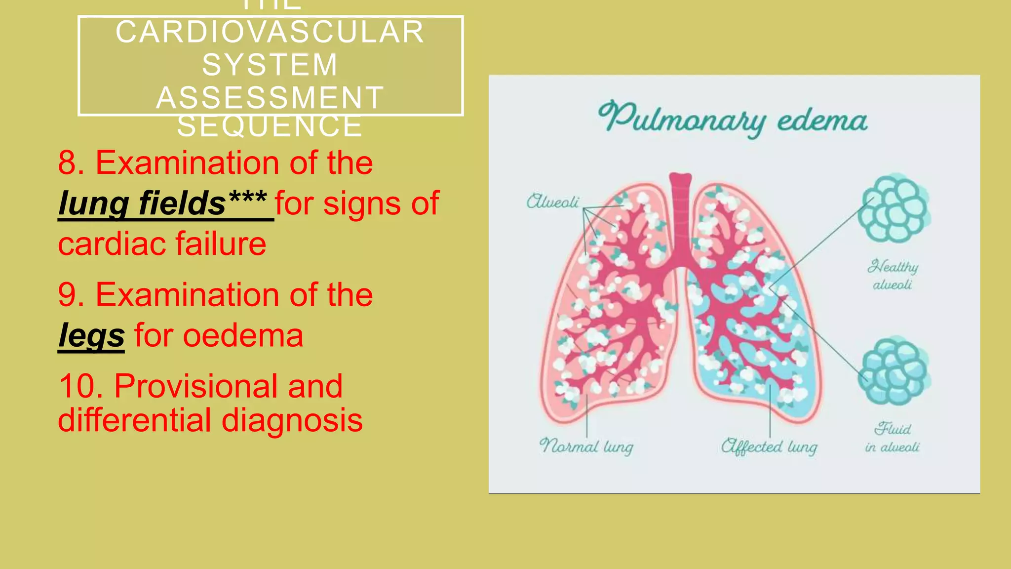Cardiovascular system history taking | PPTX