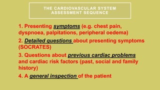 Cardiovascular system history taking | PPT