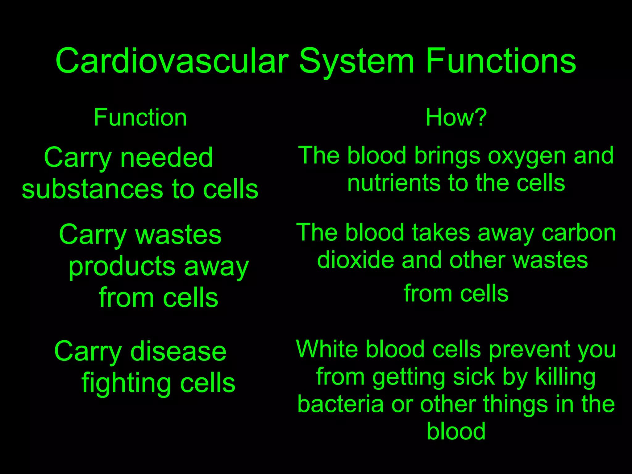 Cardiovascular system notes | PPT
