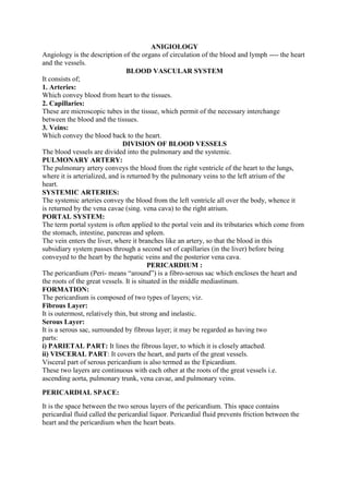 Cardiovascular system of goat | DOCX