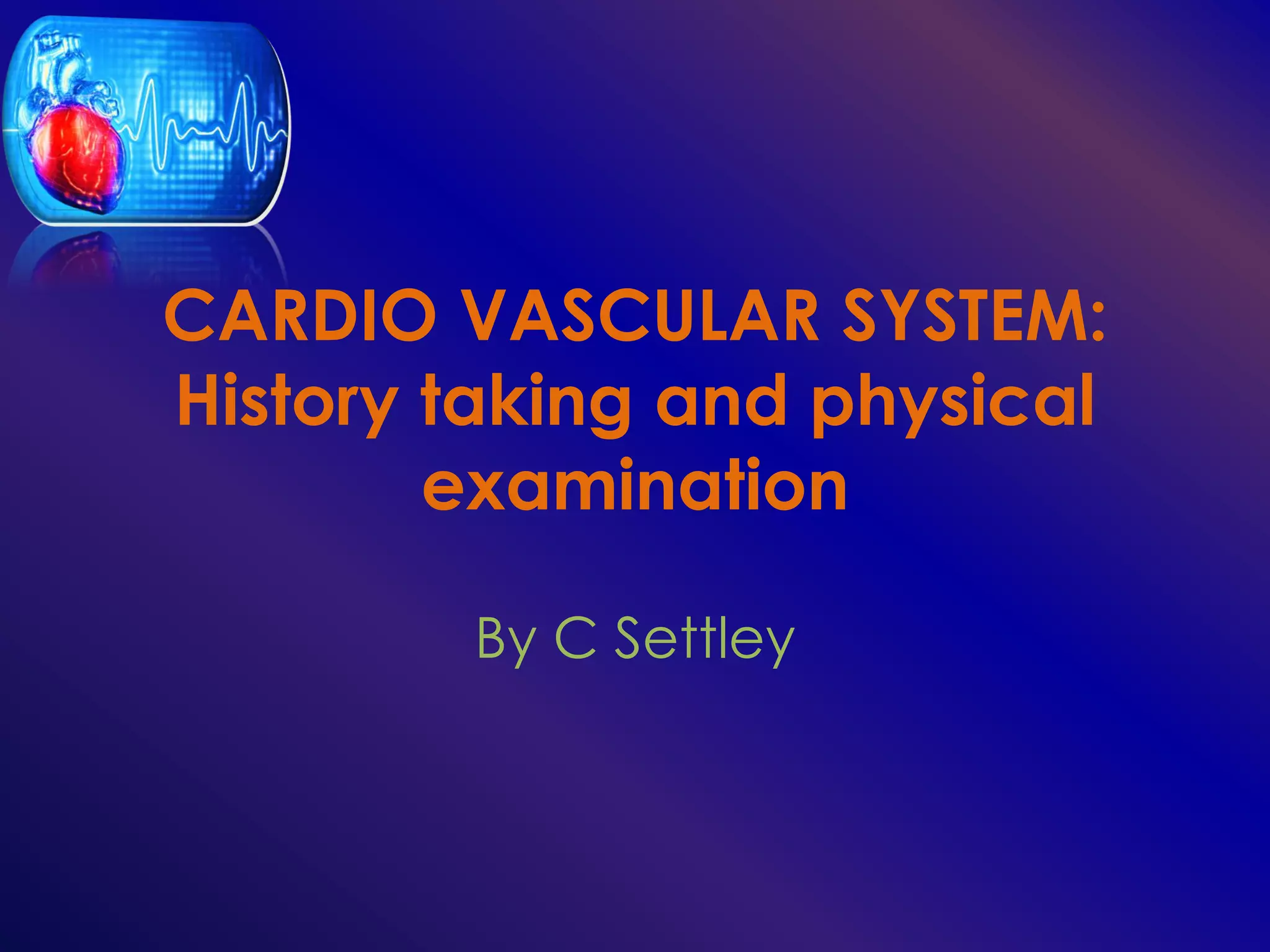 Cardio vascular system physical examination | PDF