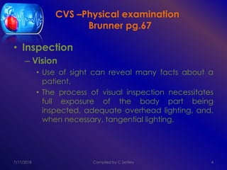 Cardio vascular system physical examination | PDF