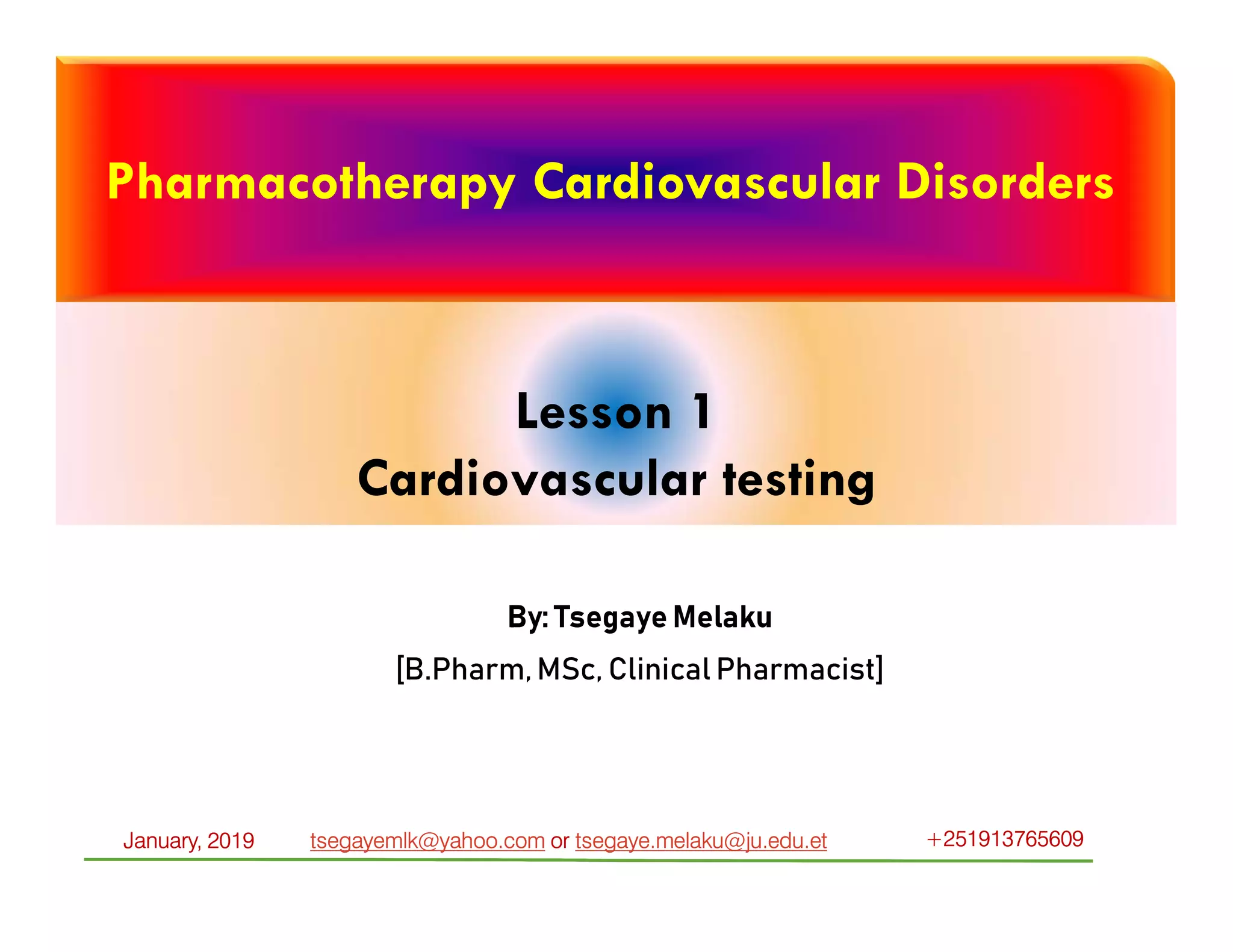 Cardiovascular testing | PDF | Heart and Cardiovascular Diseases ...