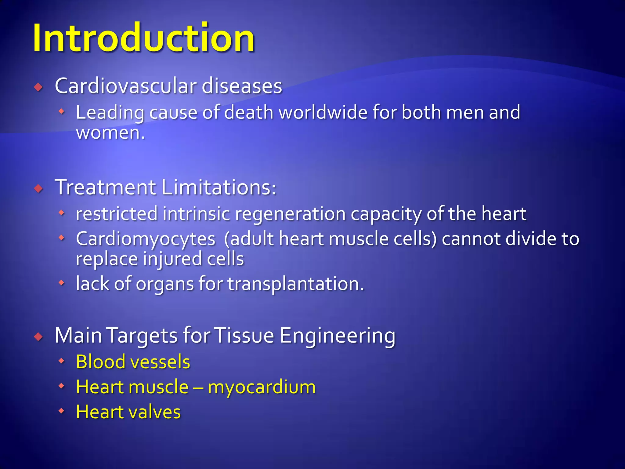 Cardiovascular Tissue Engineering | PPTX