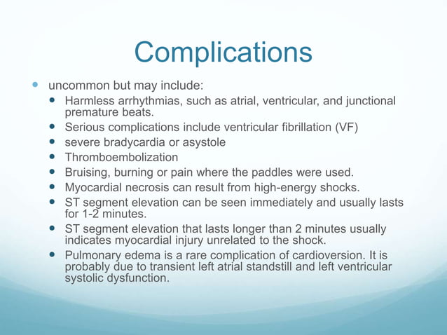 Cardioversion | PPTX | Heart and Cardiovascular Diseases | Diseases and Conditions