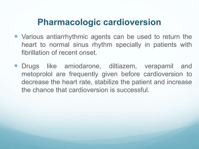 Cardioversion | PPTX | Heart and Cardiovascular Diseases | Diseases and ...