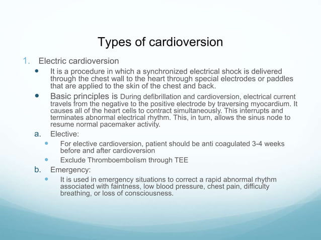 Cardioversion | PPTX | Heart and Cardiovascular Diseases | Diseases and ...