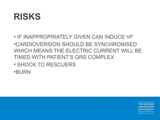 CARDIOVERSION AND DEFIBRILLATION- approach | PPTX