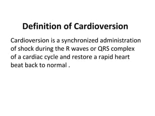 Cardioversion | PPT