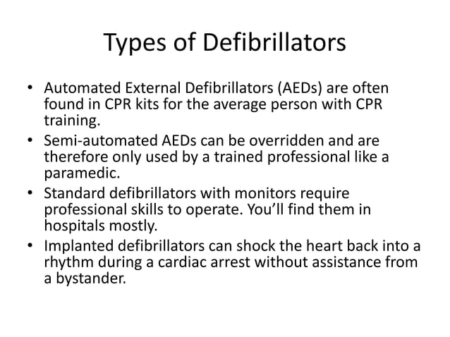 Cardioversion Vs. Defibrillation.pptx | First Aid | Injuries