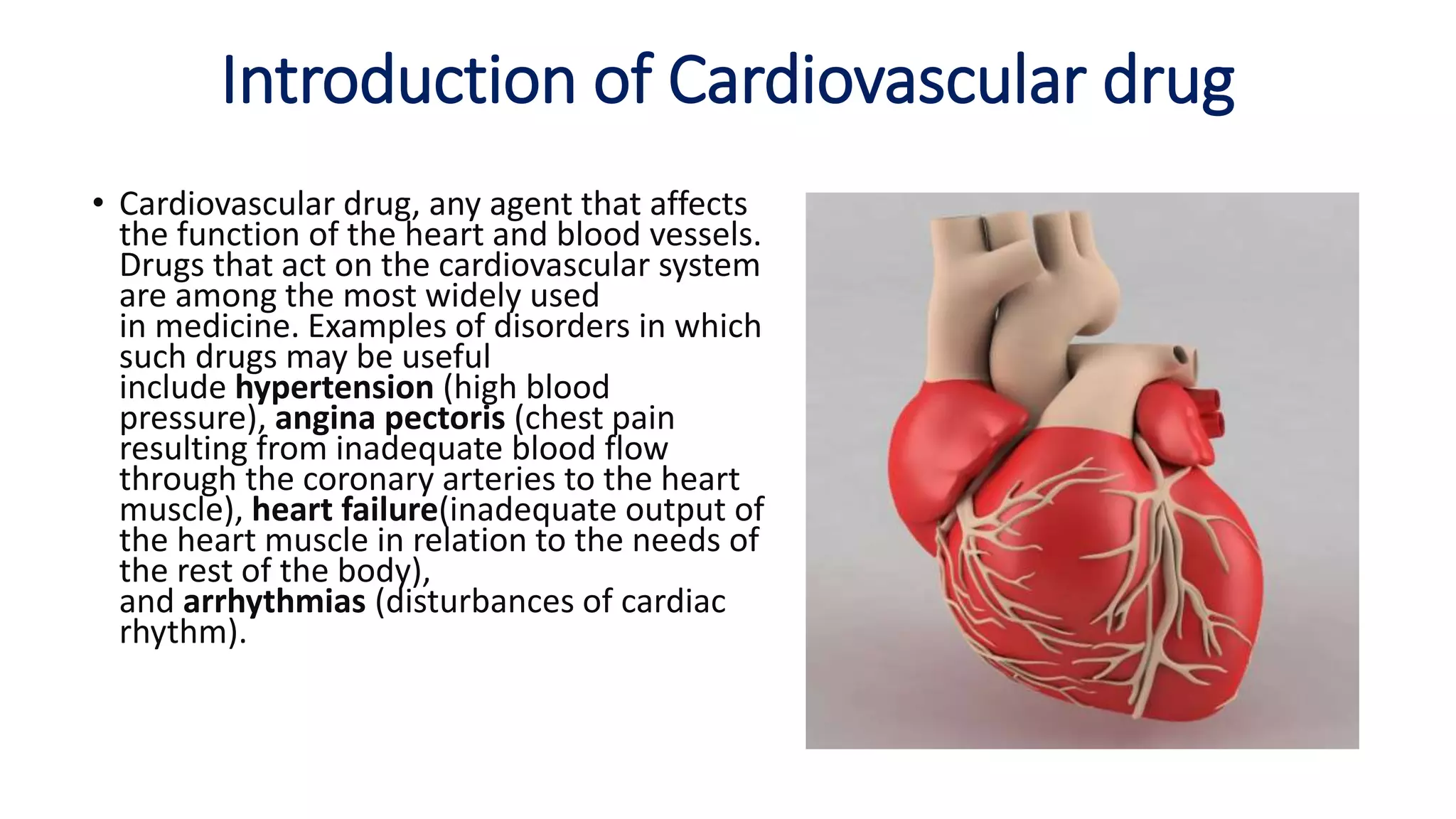 Cardiovascular drug | PPTX
