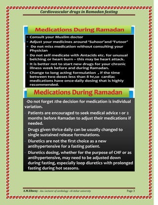 cardivascular drug in Ramadan.pdf | Heart and Cardiovascular Diseases ...
