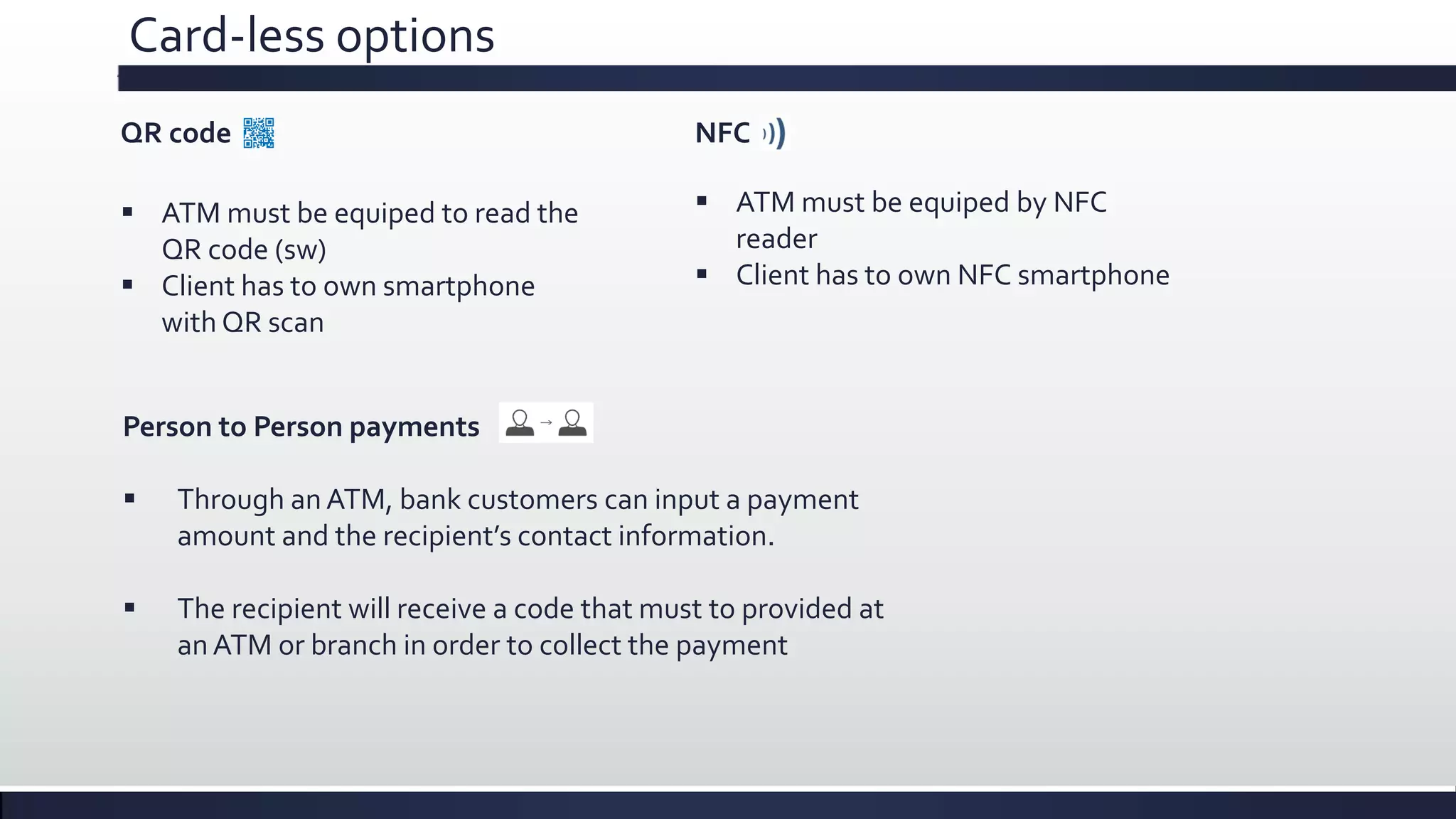 Cardless and contactless transactions | PDF