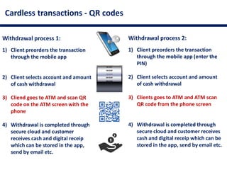 The opportunities and challenges offered by cardless ATMs - European ...