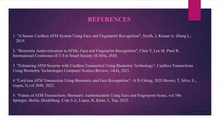 cardless atm implementation as a project | PPT