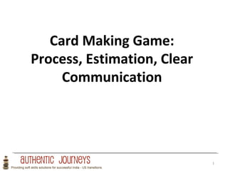 Card Making Game | PPT
