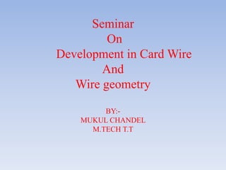 Card mukul | PPT