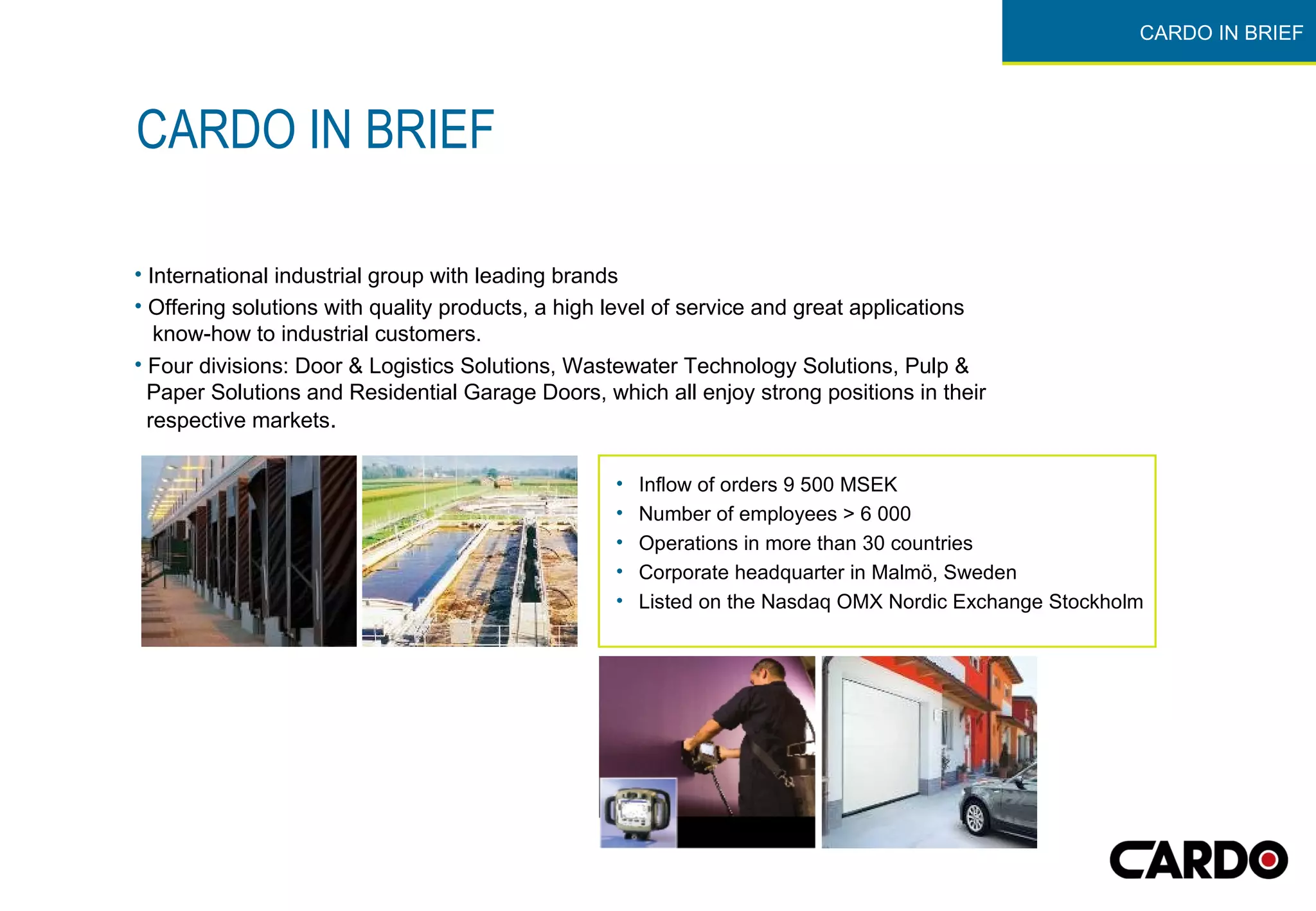 Cardo Group Presentation | PPT