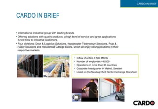 Cardo Group Presentation | PPT
