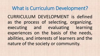 Cardona basic task of curriculum development ppt | PPT