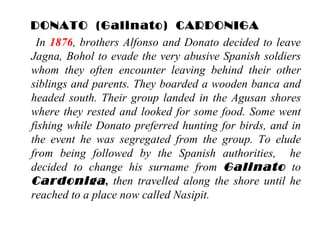 Cardoniga\' Clan Family Tree | PPT