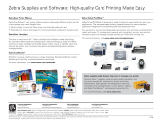 Card product family positioning Zebra | PDF