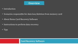 Card Recovery | PPT