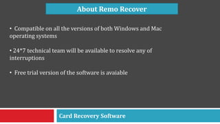 Card Recovery | PPT