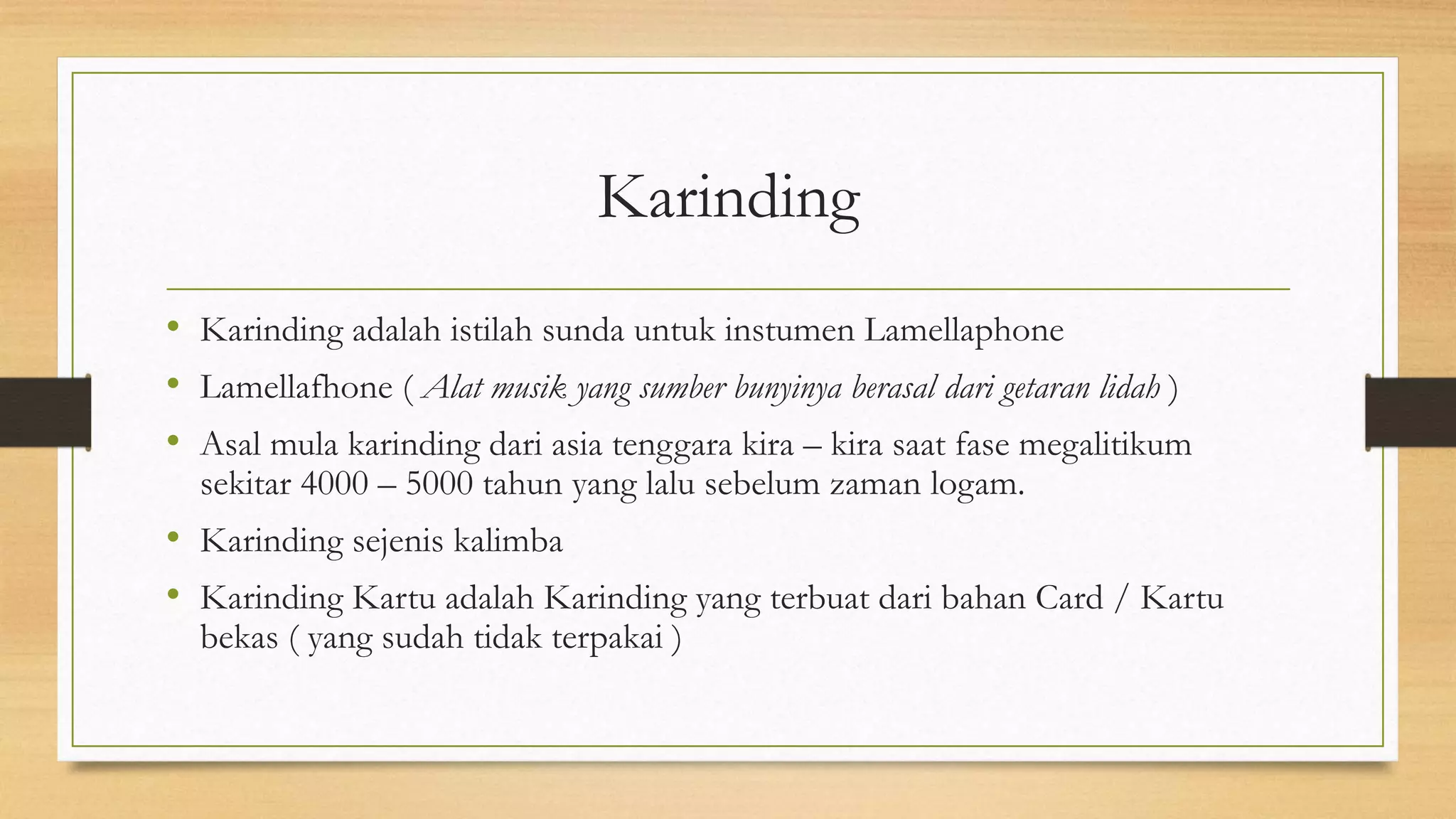 CARDrinding_Karinding Kartu_part 1 dari 5 | PPTX