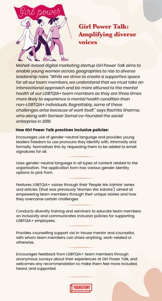 Inclusive workplaces: Girl Power Talks | PDF