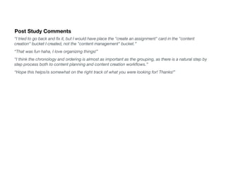 Card Sort and Tree Test Analysis | PDF | Computer Software and ...