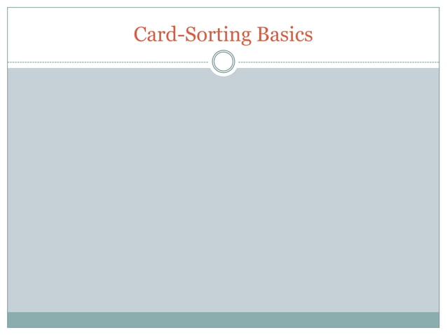Card sorting | PPTX | Technology & Computing